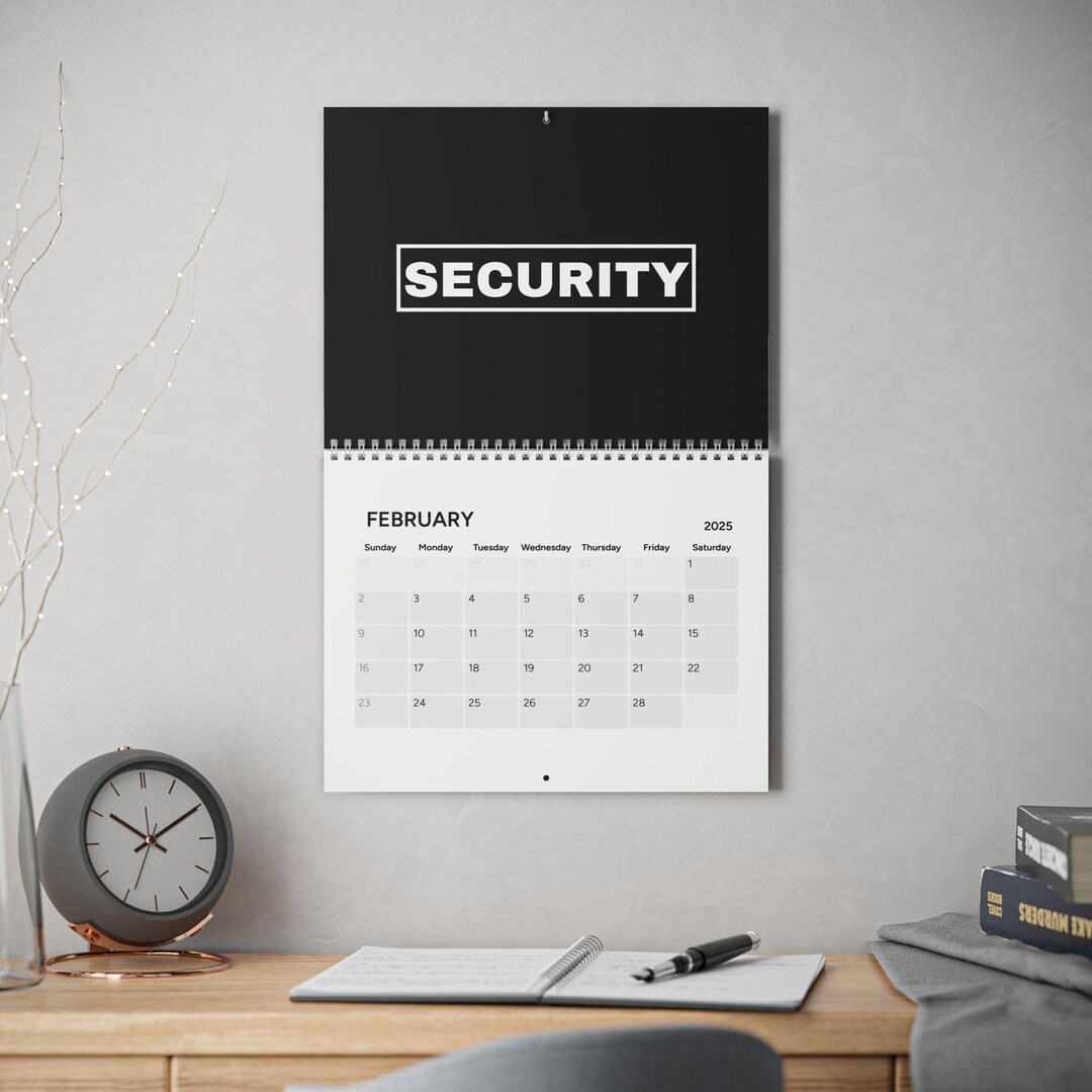 Security Staff Calendar (2025) Roster Schedule - Etsy