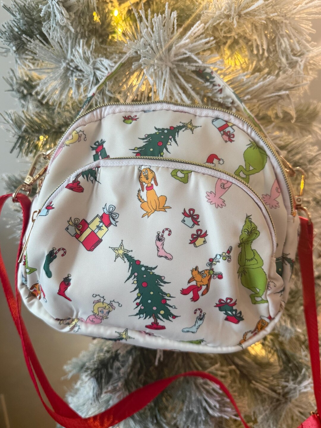 Grinch Crossbody Bag – Holiday Inspired Shoulder Bag | Cute Christmas ...