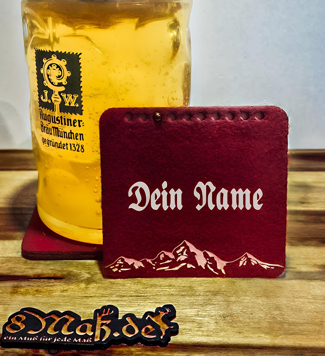 Beer Felt - Mountain World With Your Name & Beer Counter - Etsy