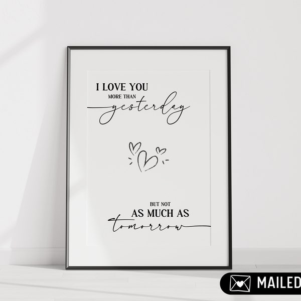 Love You More Today - Etsy