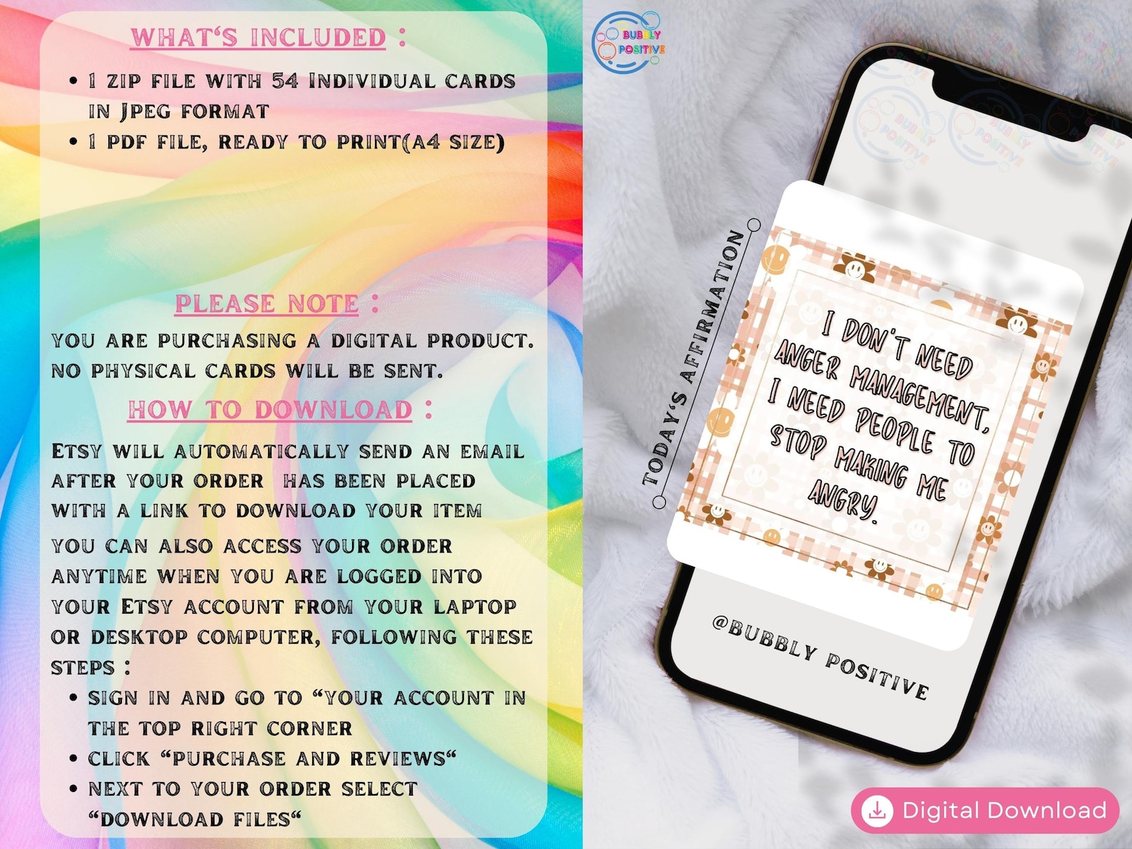 54 Hilarious Affirmation Cards: Laugh Your Way to Positivity (printable ...