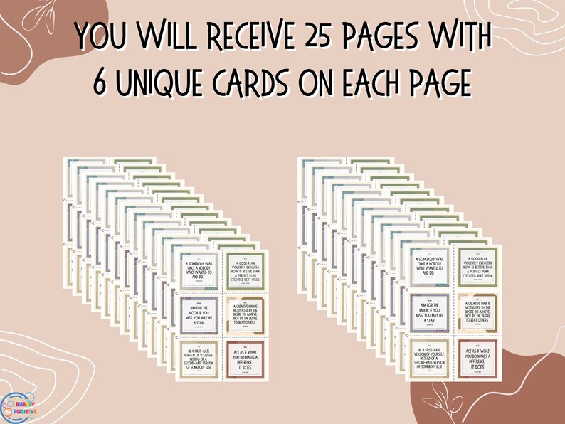 150 Motivational Affirmation Cards , "believe and Achieve: 150 ...