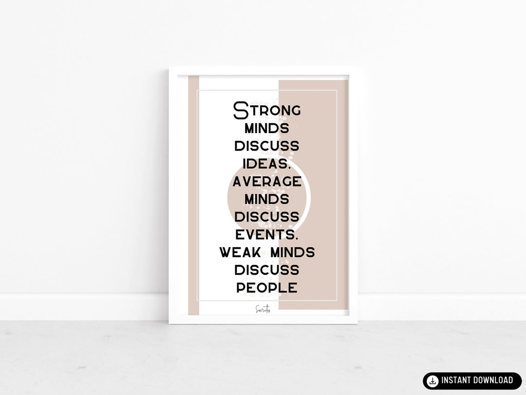 Strong Minds Discuss Ideas Socrates Print, Modern Art Poster ...