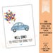 New Driver Card: Car & Balloons Congratulations (digital Download) - Etsy