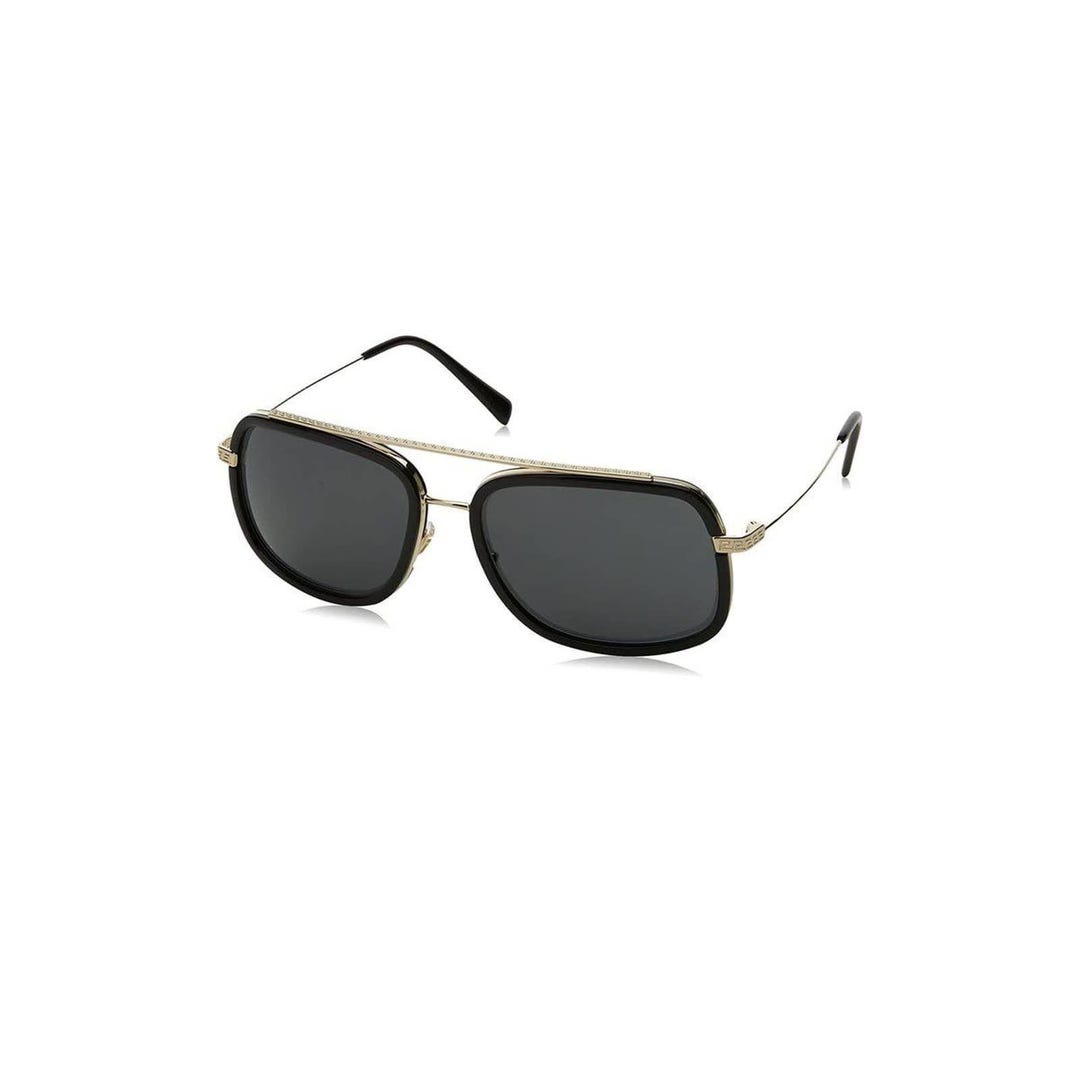 Versace Greca Monogram Logo Pale Gold Black Sunglasses - Etsy