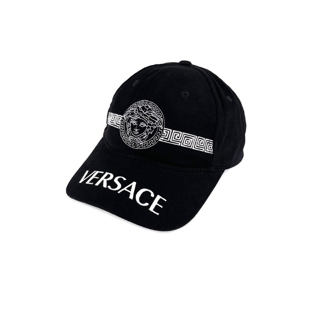 Versace Vintage Medusa Greek Key Logo Baseball Black Cap Hat - Etsy