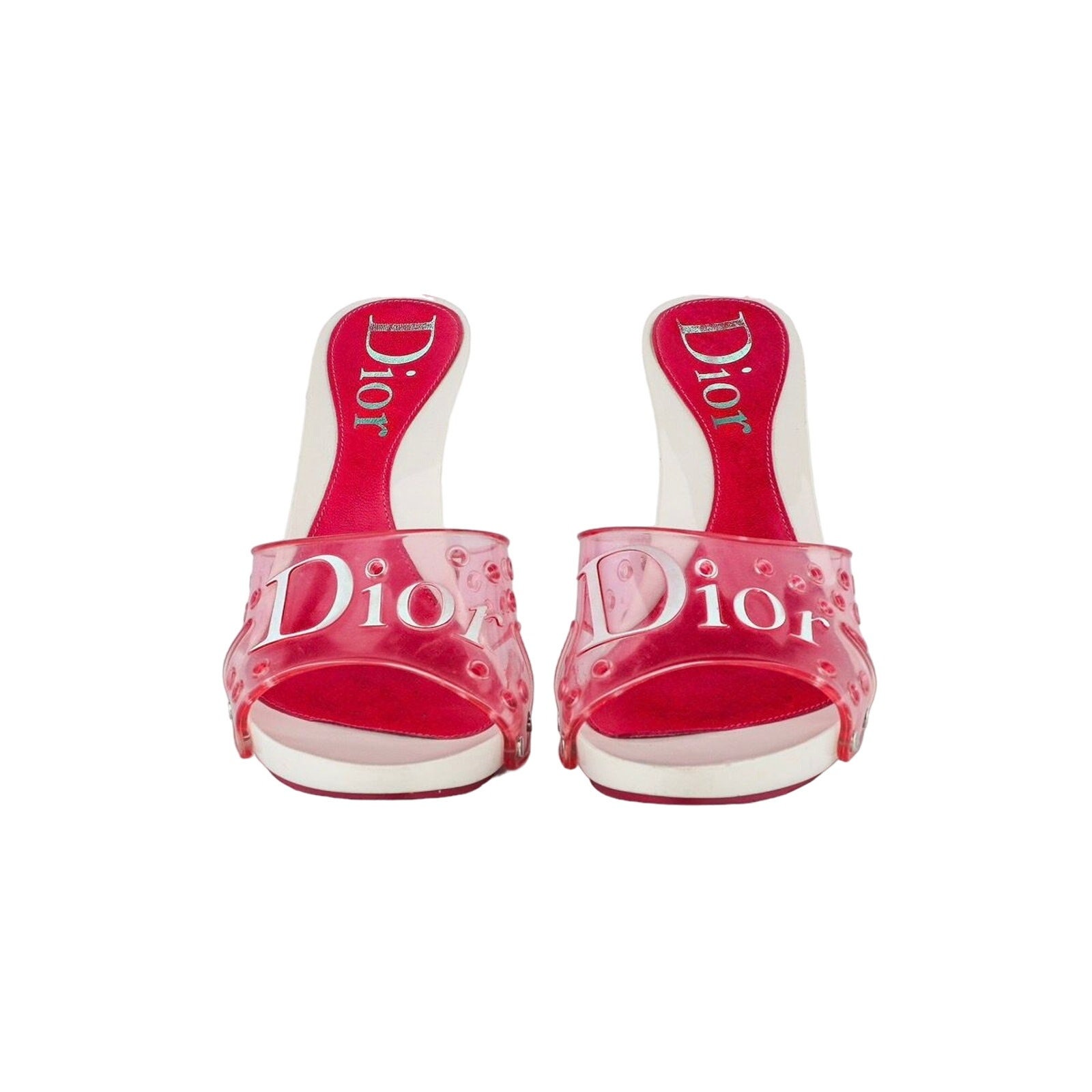 Christian Dior SS 2004 by Galliano White Pink Jelly Heels - Etsy