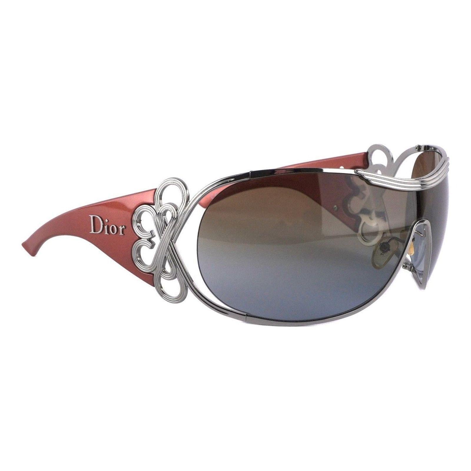 Vintage Christian Dior Diori Mask Shield Silver Sunglasses - Etsy
