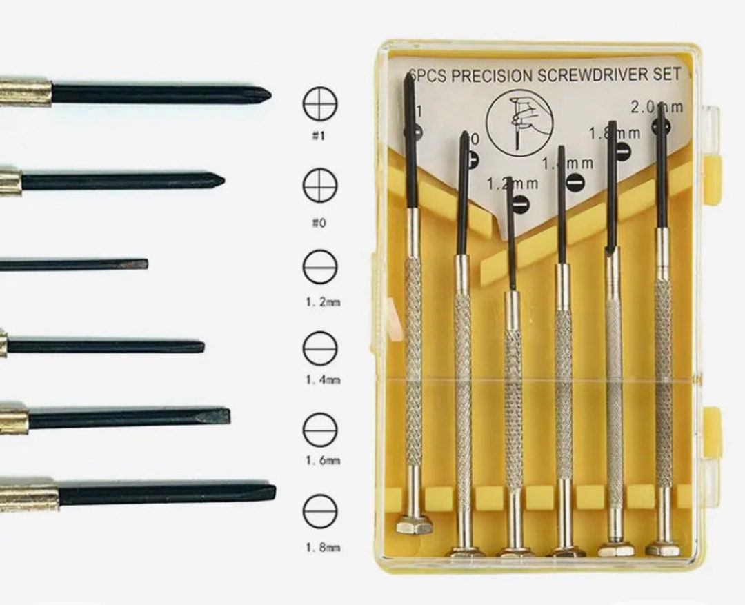 6pcs Mini Screwdriver Set, Eyeglass Precision Repair Tool Kit Ideal for Watch, Jewelers ...