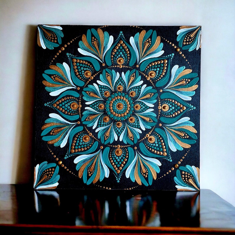 Mandala Canvas - Etsy