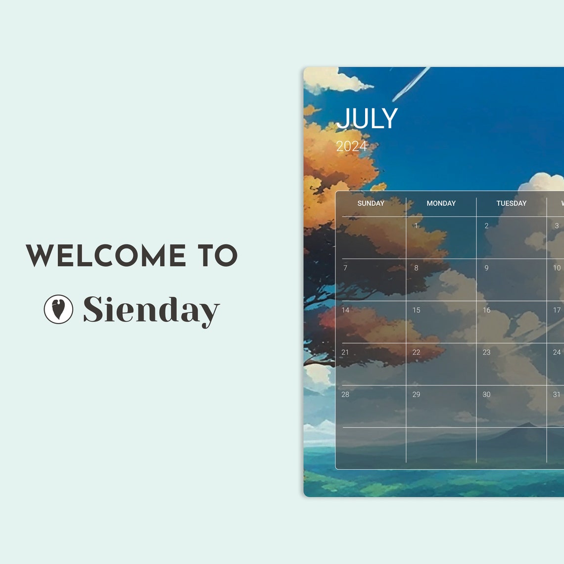 2024 Monthly Calendar PDF Dark Theme Printable Tracker - Etsy