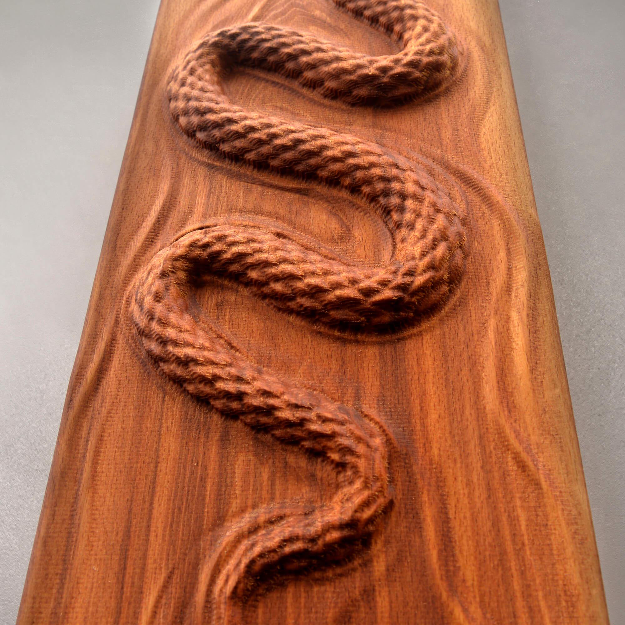 Beech Wood Snake Sculpture: Rustic Wall Decor - Etsy