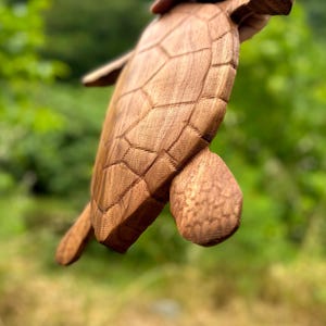 Hand Carved Wooden Turtle Wall Art: Rustic Ocean Decor - Etsy