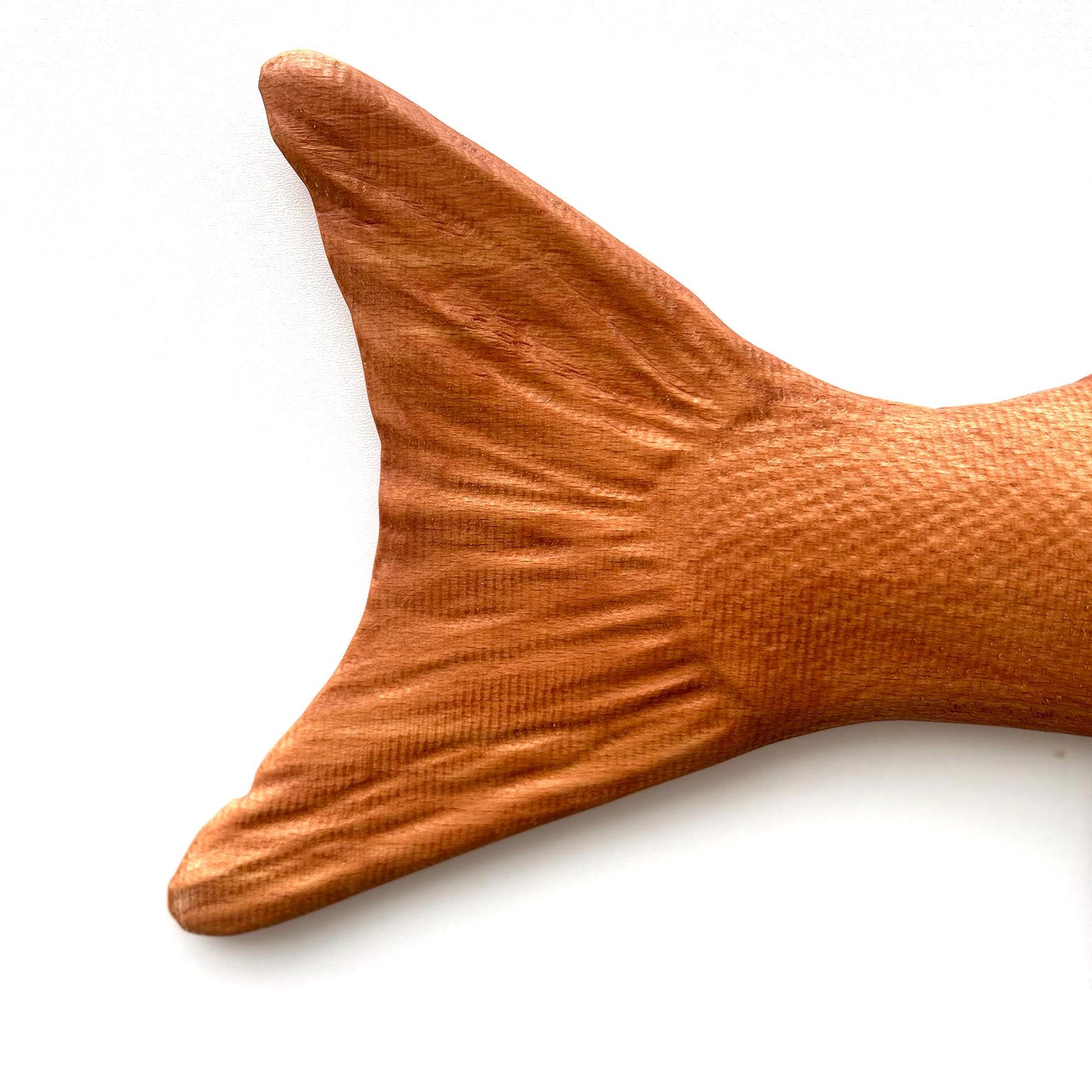 Hand Carved Beech Wood Salmon Wall Art: Rustic Coastal Decor - Etsy