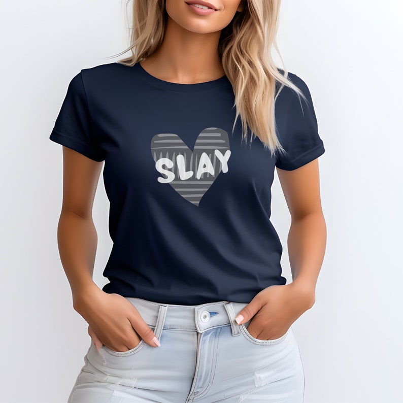 Slay Heart Tee Shirt, Slay Heart T-shirt, Summer Slay Outfit, Slay ...