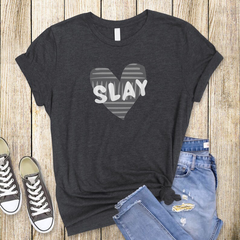 Slay Heart Tee Shirt, Slay Heart T-shirt, Summer Slay Outfit, Slay ...