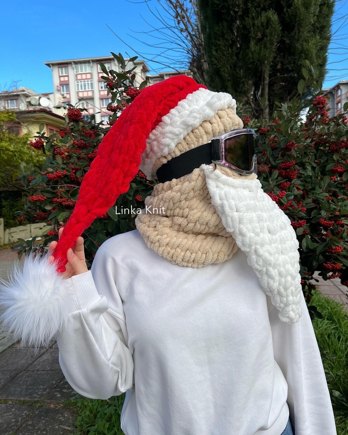 Santa Claus Balaclava Santa Claus Ski Mask Helmet Protector, Balaclava ...