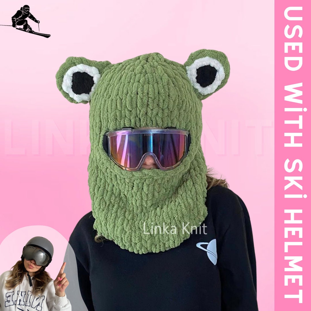 Frog Balaclava, Ski Helmet Mask, Helmet Protector, Balaclava With ...