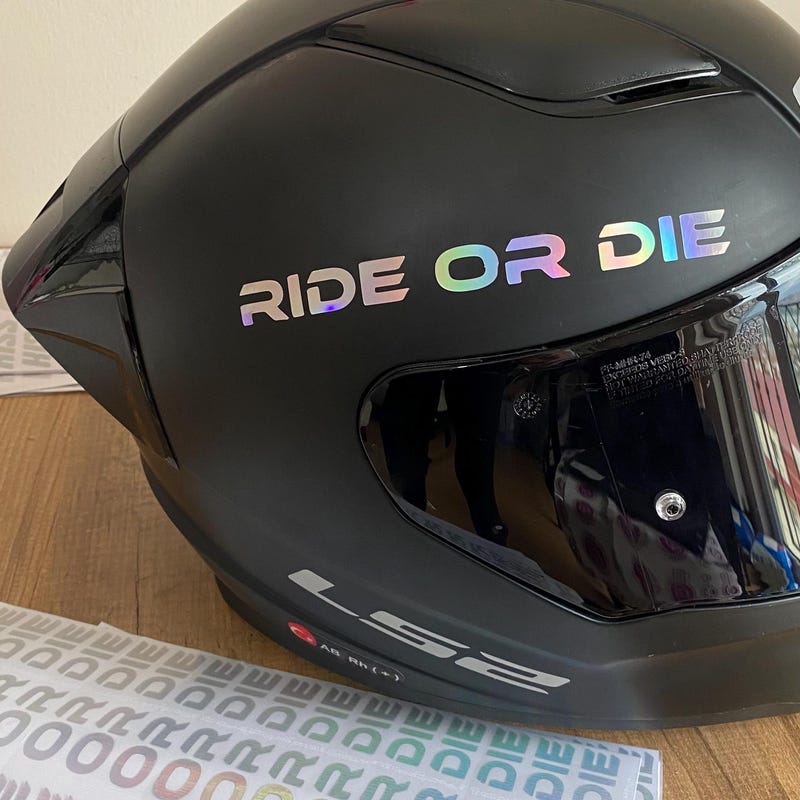 Motorcycle Helmet Decal - Etsy