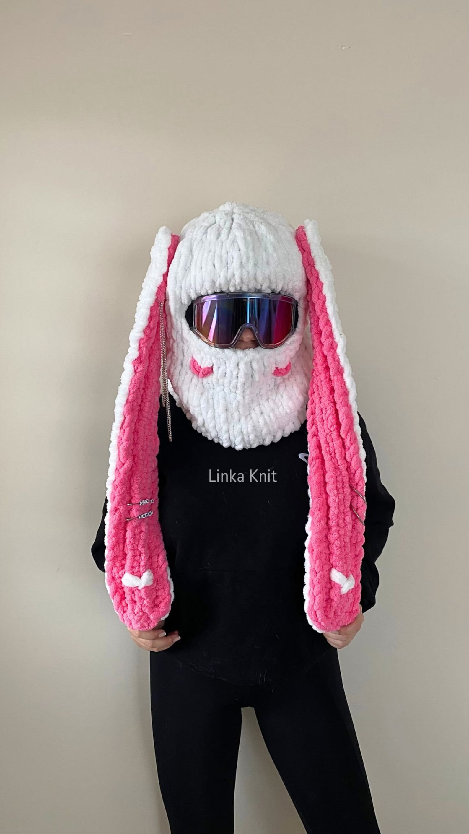 Bigbunny Ski Mask,handmade Ski Mask,ski Helmet Mask,helmet Protector ...