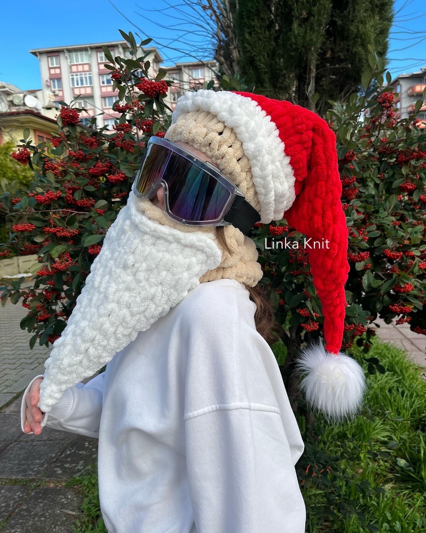 Santa Claus Balaclava Santa Claus Ski Mask Helmet Protector, Balaclava ...