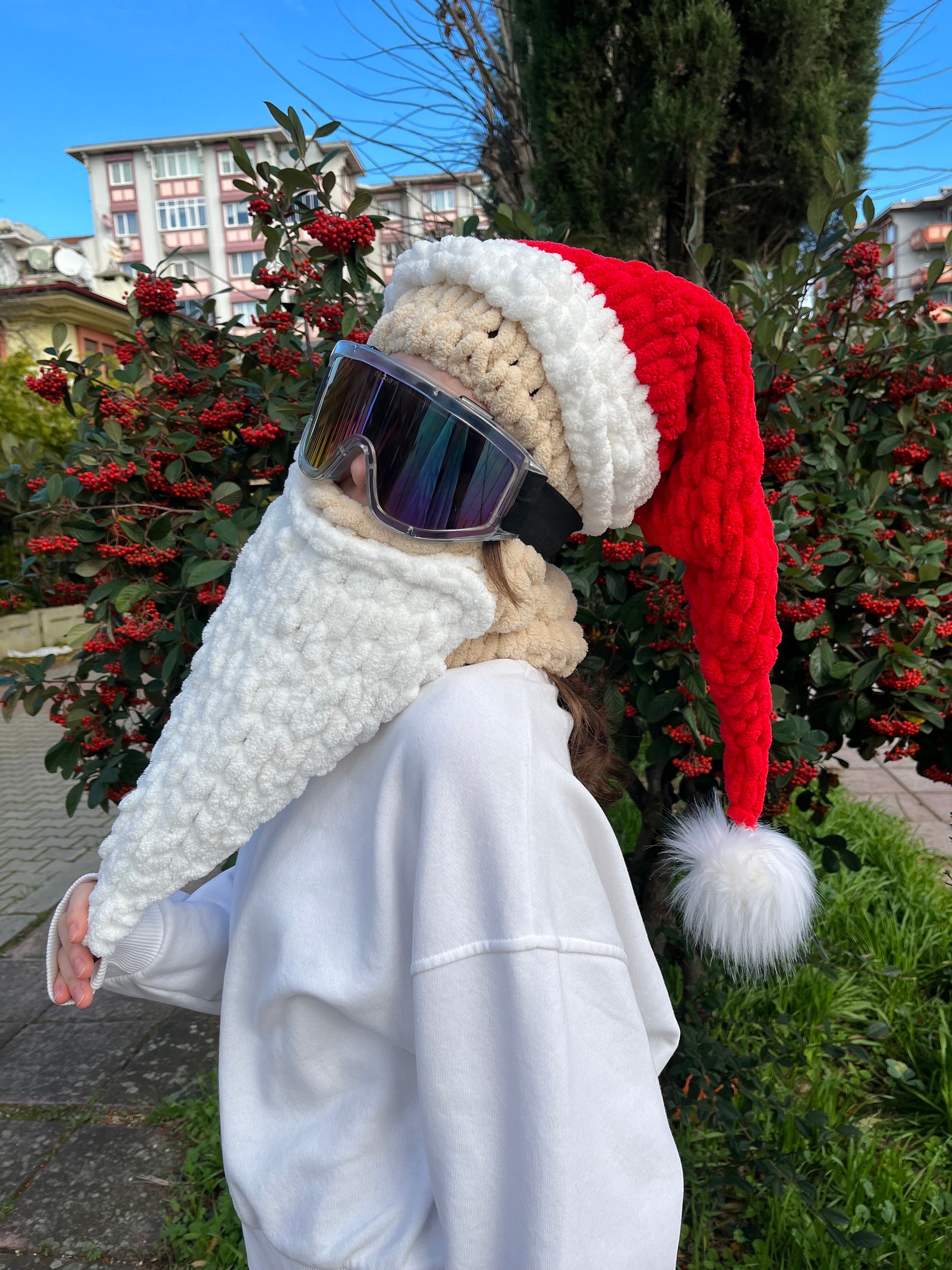 Santa Claus Balaclava Santa Claus Ski Mask Helmet Protector, Balaclava ...