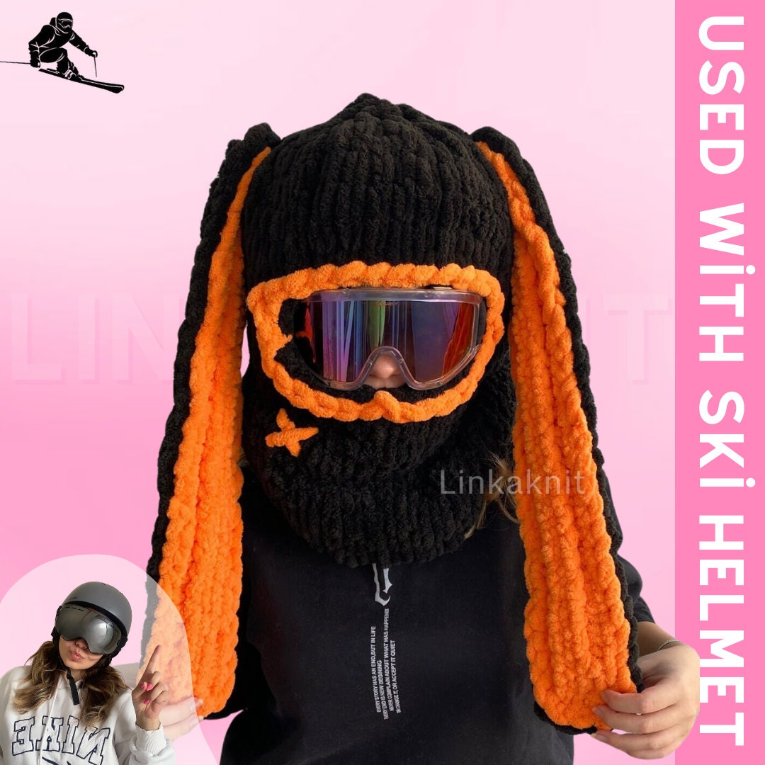 Glasses Frame Decorated,man Balaclava,bunny Handmade Ski Mask,ski ...