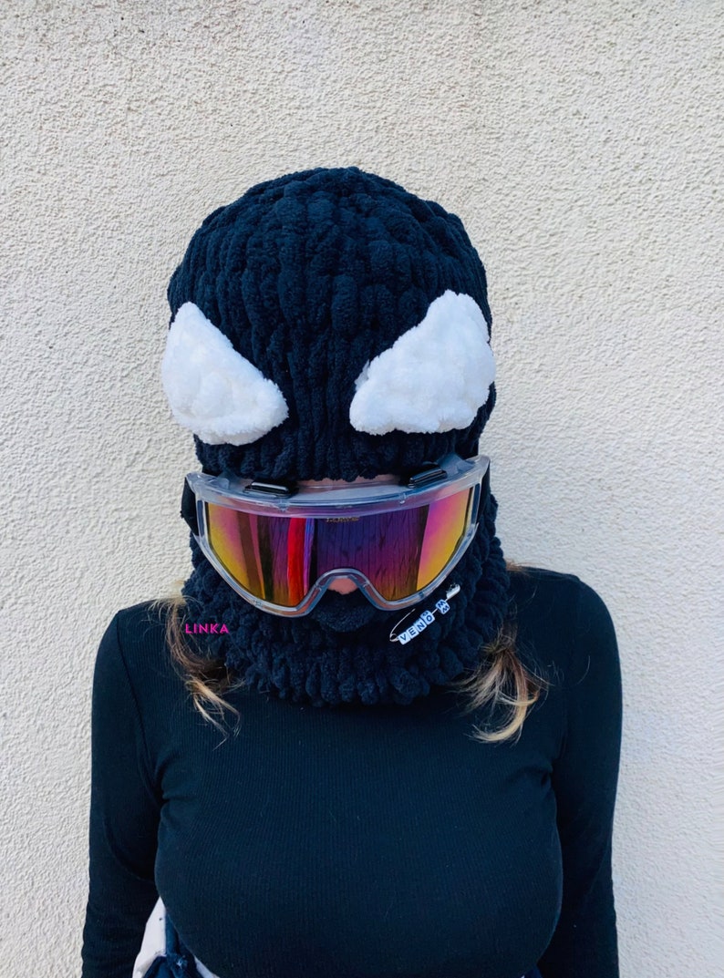 Movie Character Ski Mask Handmade Balaclava, Animal Balaclava, Venom ...