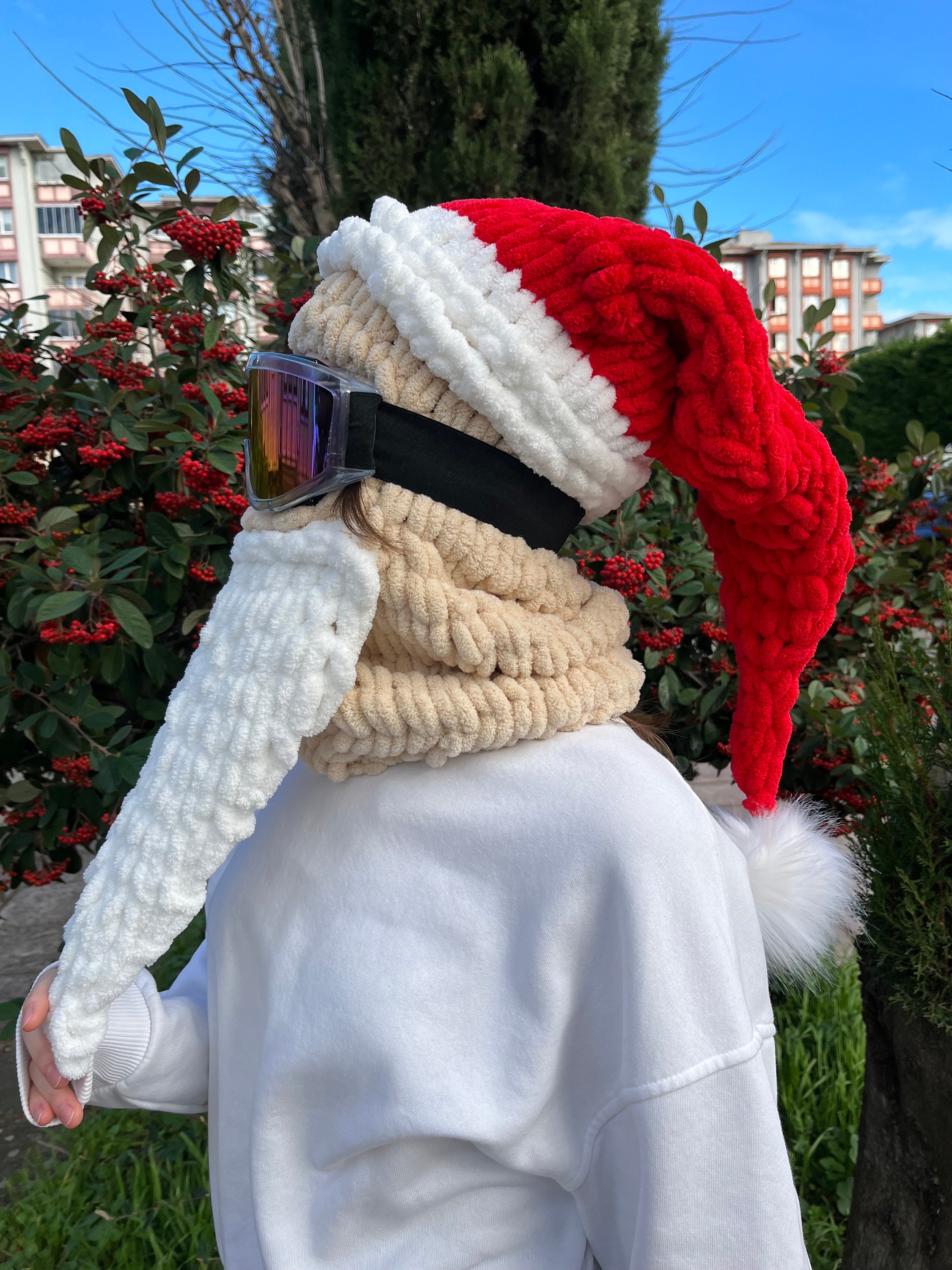 Santa Claus Balaclava Santa Claus Ski Mask Helmet Protector, Balaclava ...