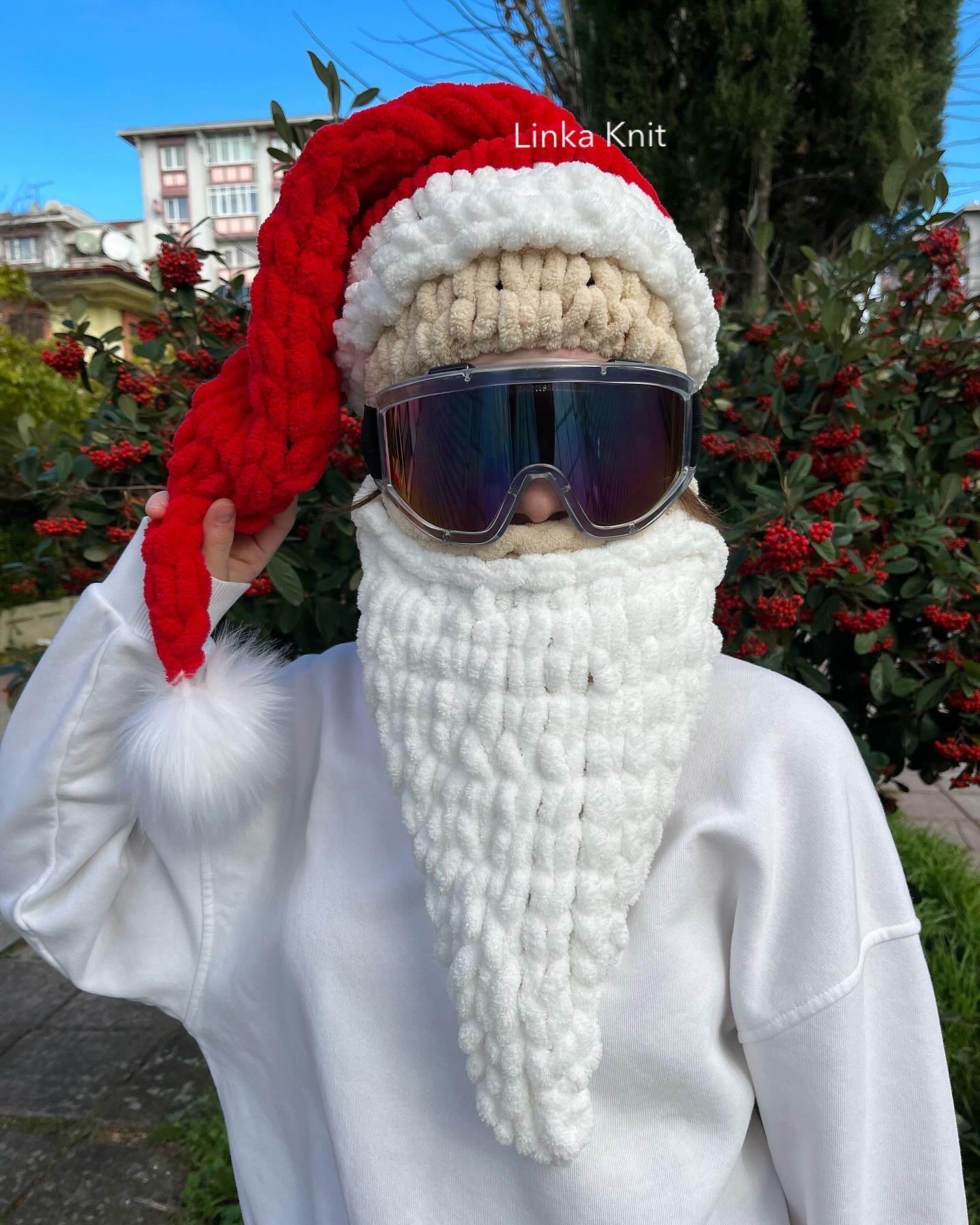 Santa Claus Balaclava Santa Claus Ski Mask Helmet Protector, Balaclava ...