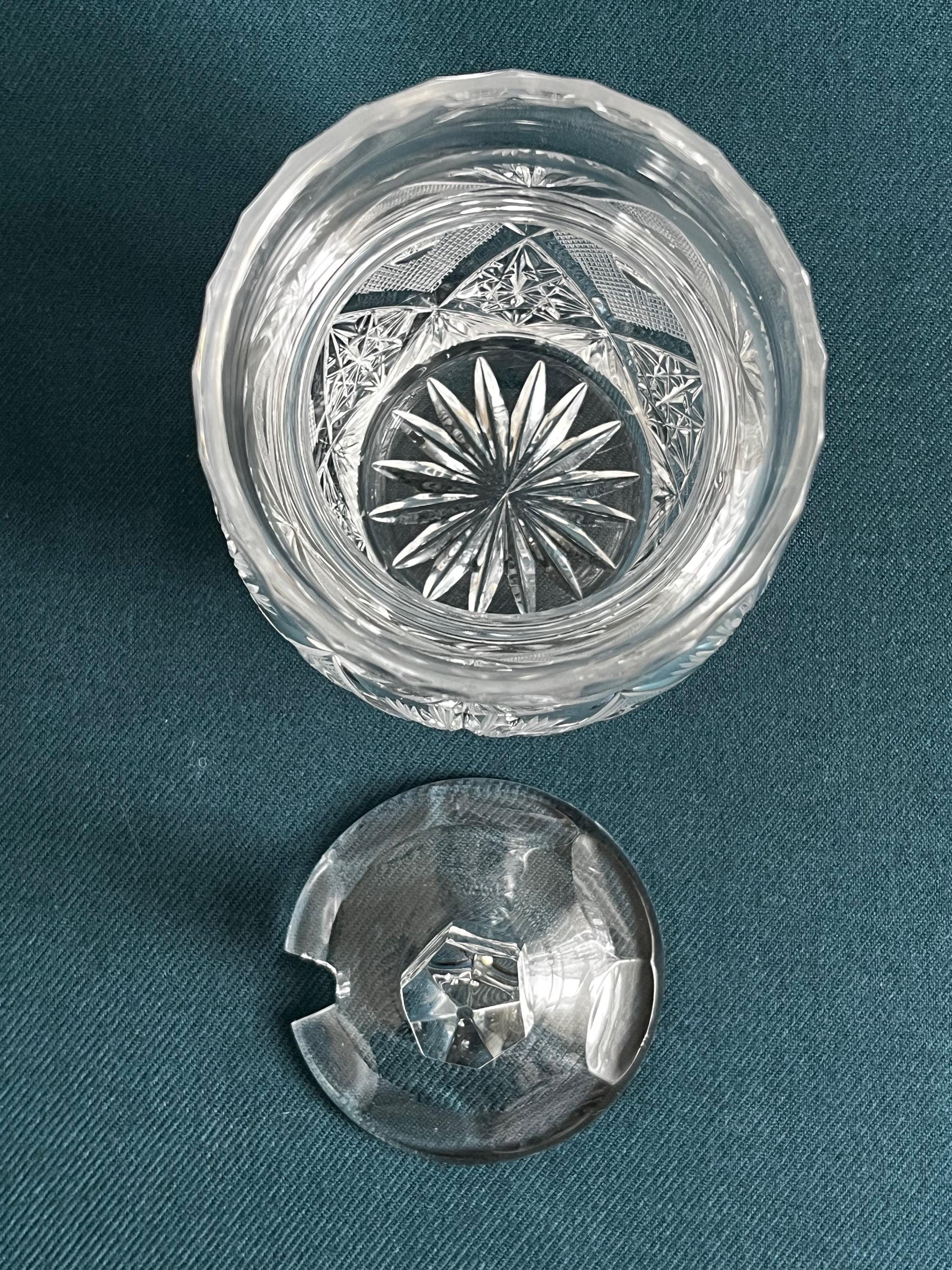 1960s Starburst Crystal Jam Jar - Etsy