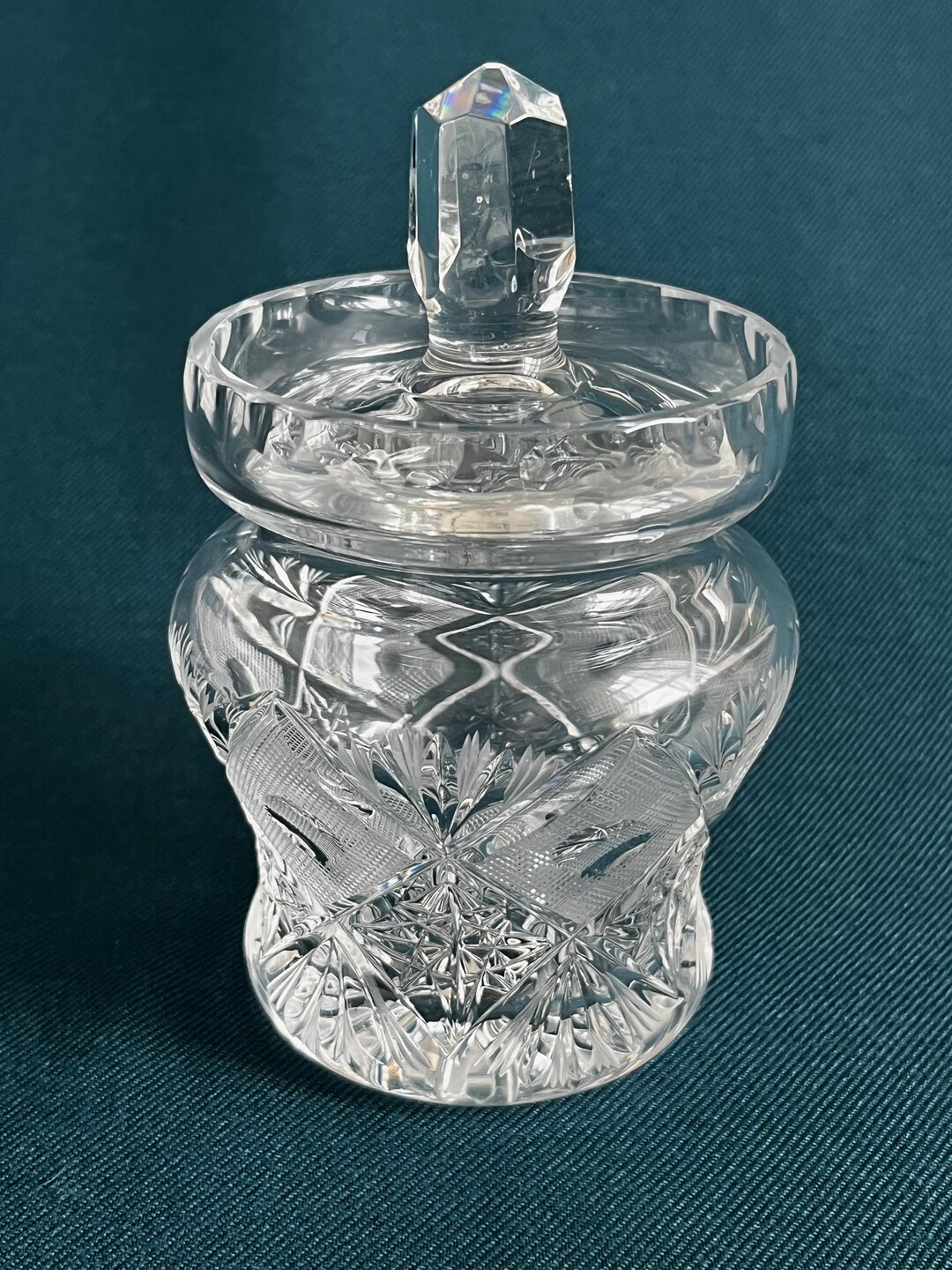 1960s Starburst Crystal Jam Jar - Etsy