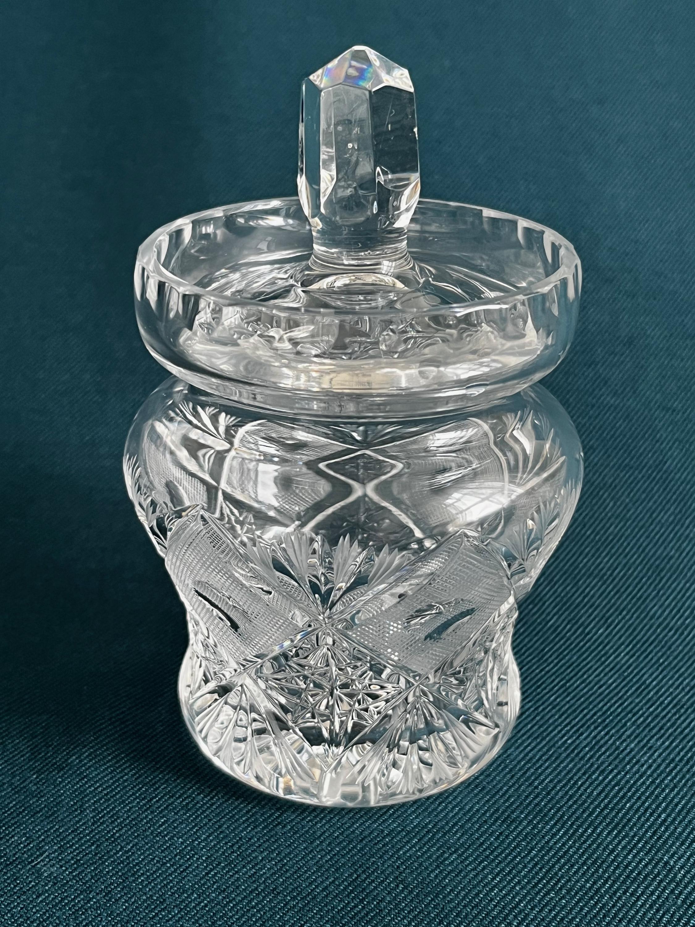 1960s Starburst Crystal Jam Jar - Etsy