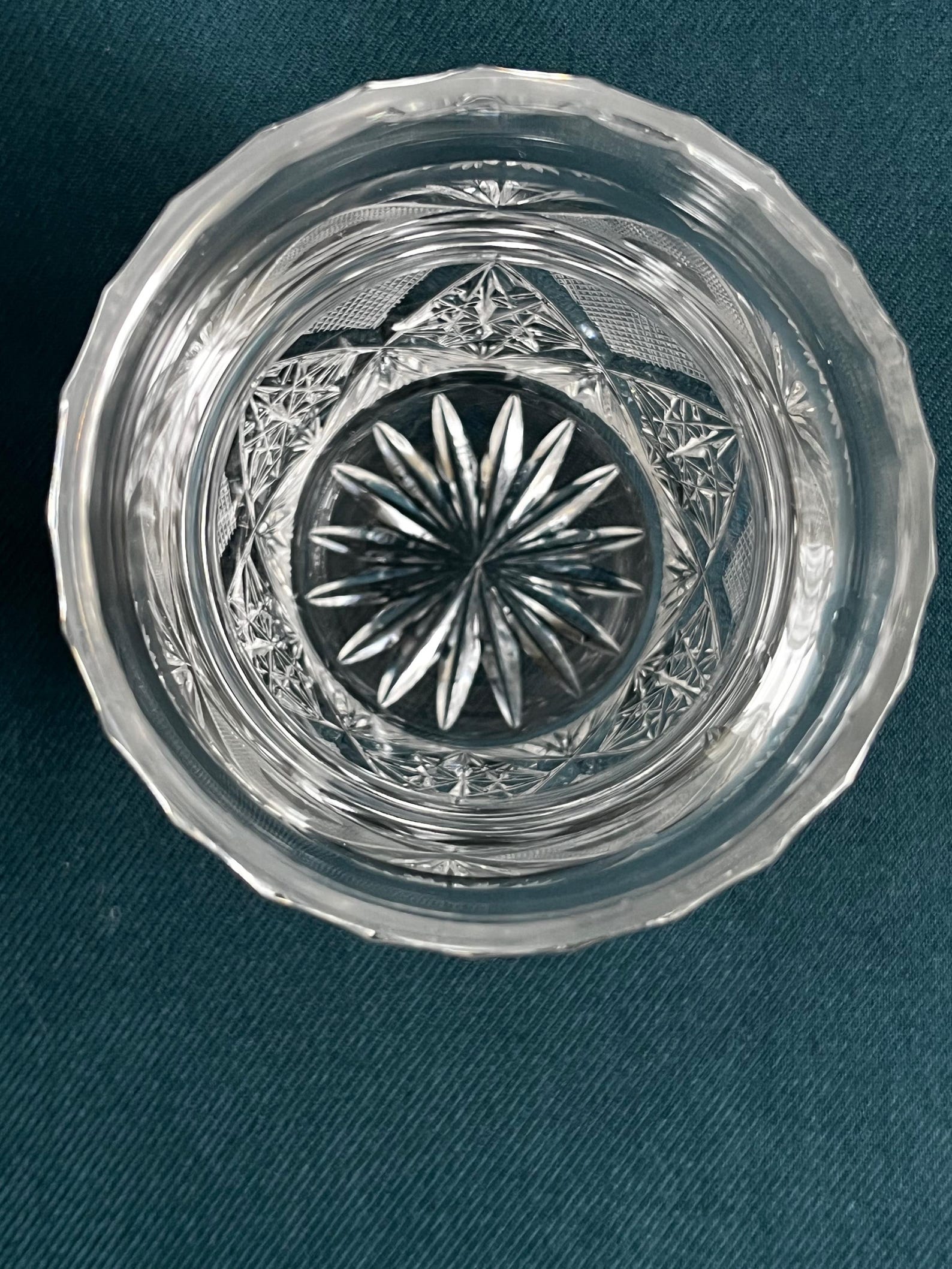 1960s Starburst Crystal Jam Jar - Etsy