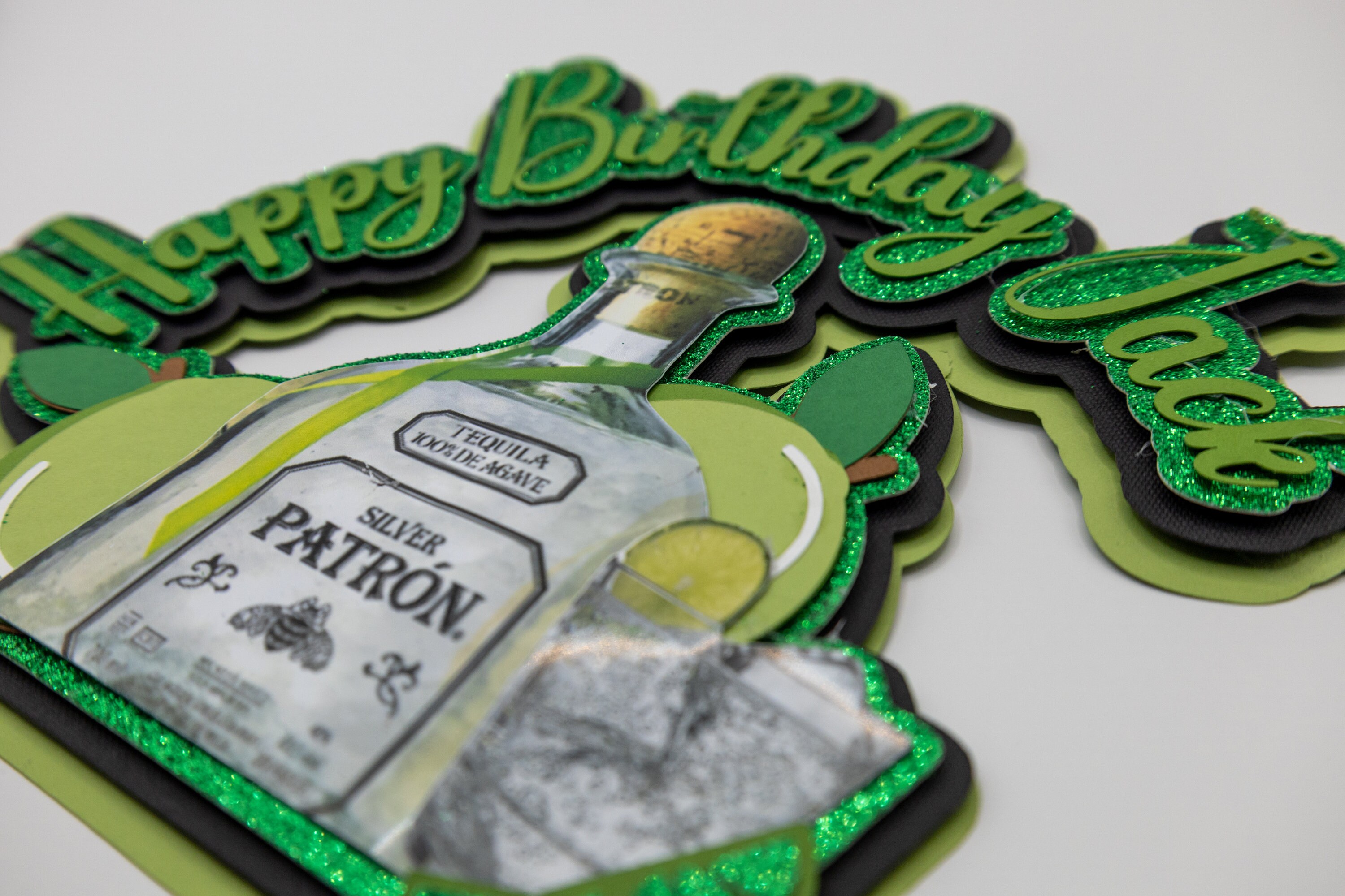 Lime Green Patron Tequila Cake Topper - Etsy