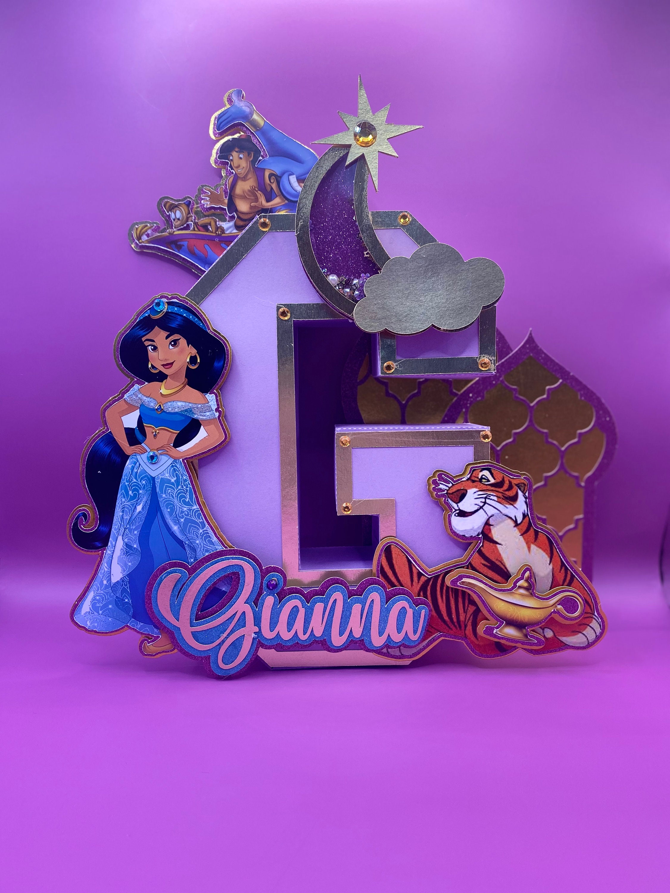 Princess Jasmine 3D Letter - Etsy