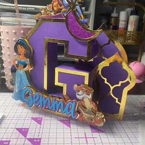 Princess Jasmine 3D Letter - Etsy