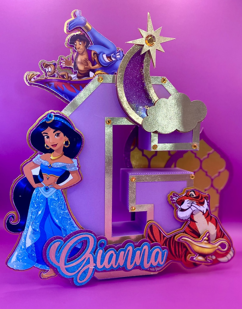 Princess Jasmine 3D Letter - Etsy