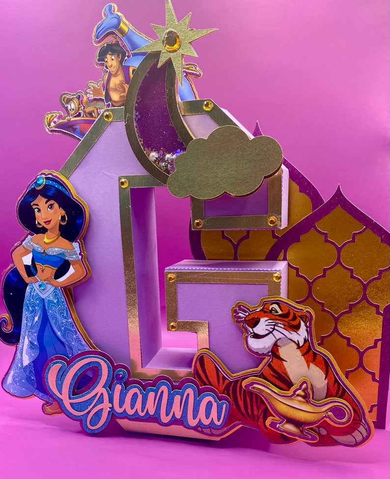 Princess Jasmine 3D Letter - Etsy