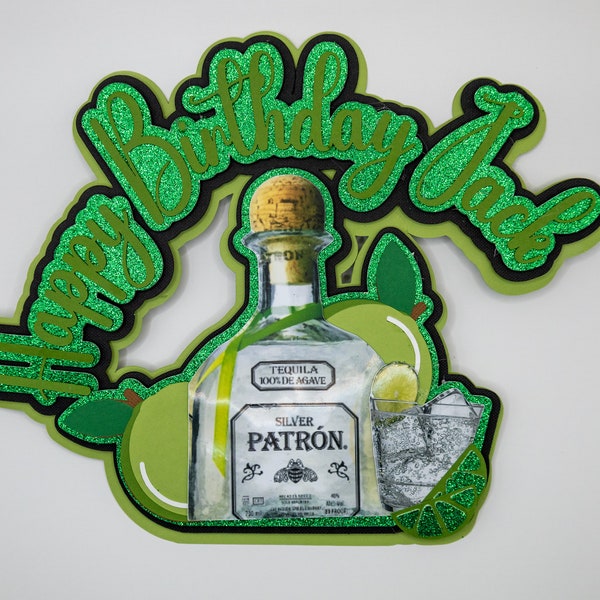 Patron Cake Topper - Etsy