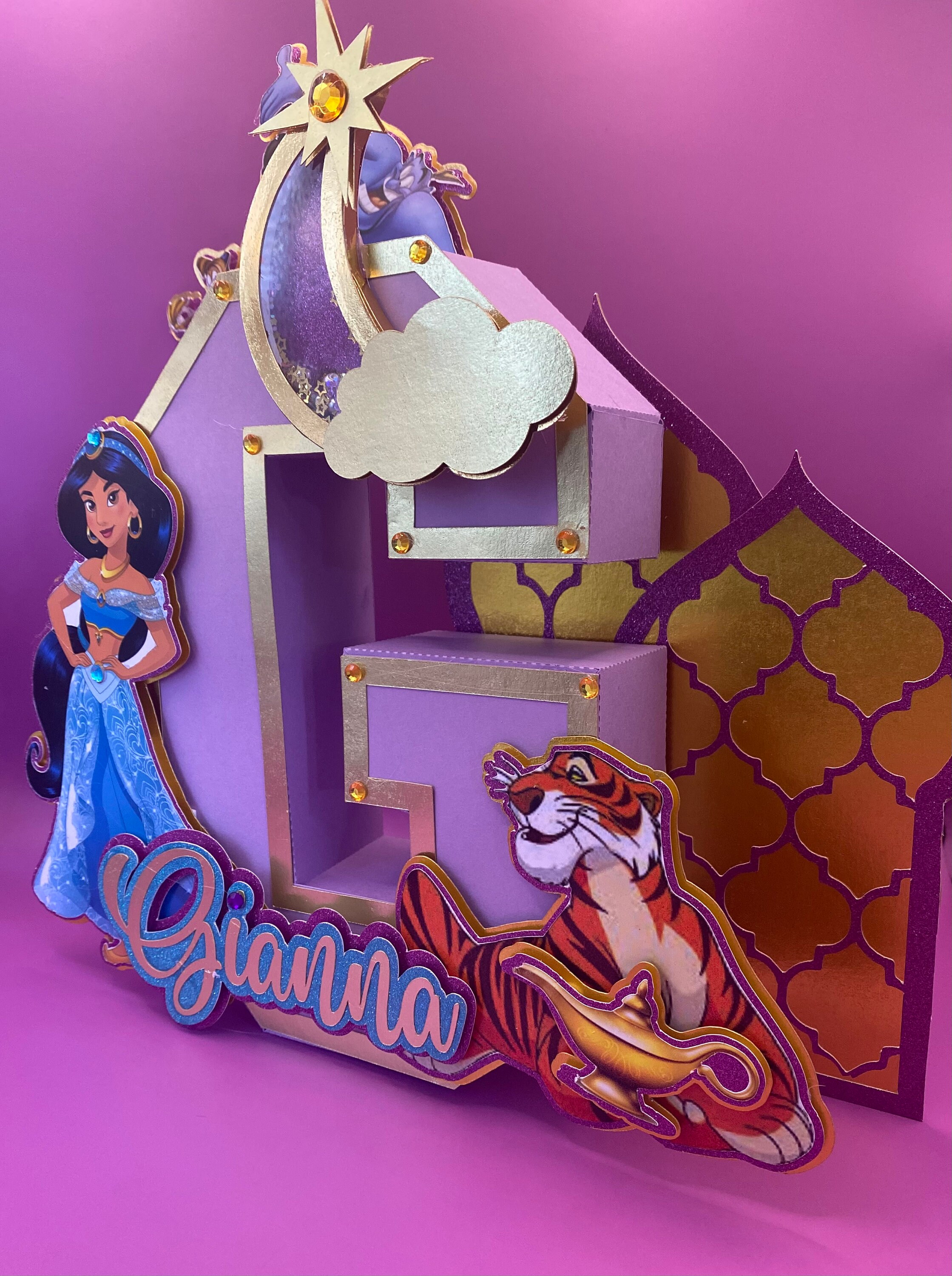 Princess Jasmine 3D Letter - Etsy
