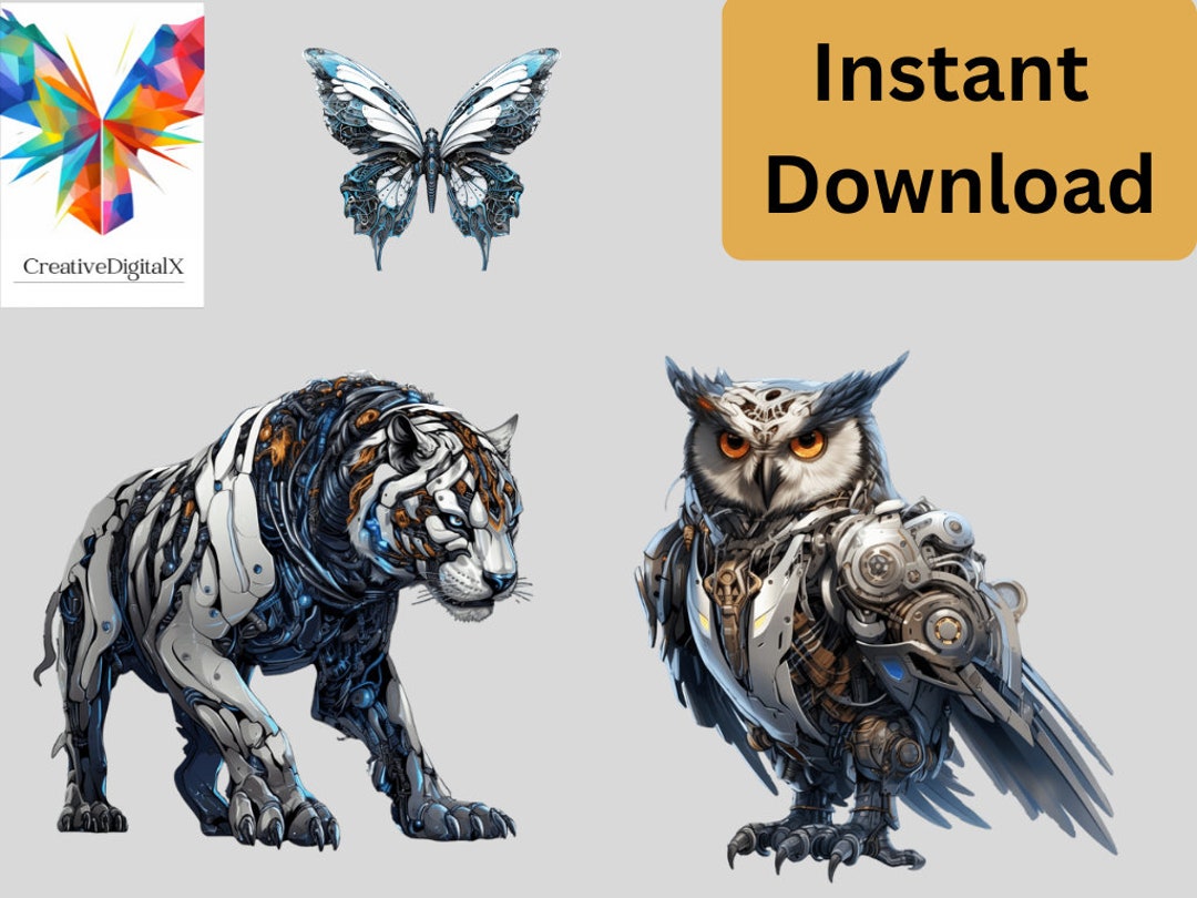 Animal Clipart Sci-fi Animals Cyborg Graphics Mechanical Creatures ...