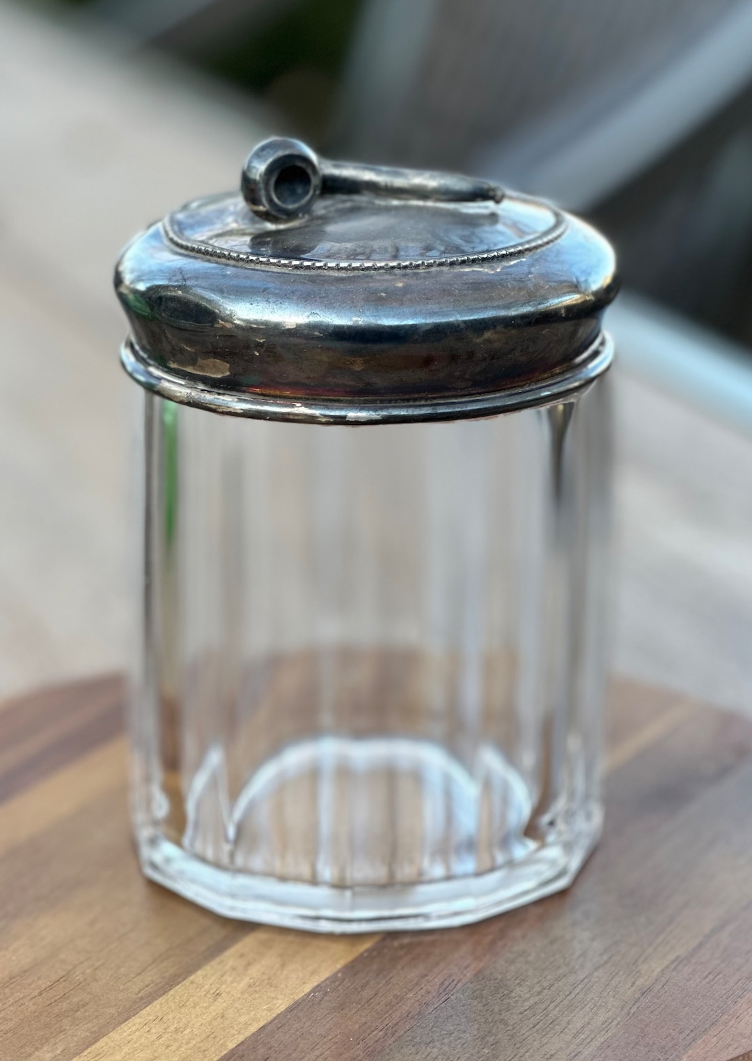 Antique Tobacco Cigar Humidor Jar, Apollo Silver Co, 1920s Cut Glass - Etsy