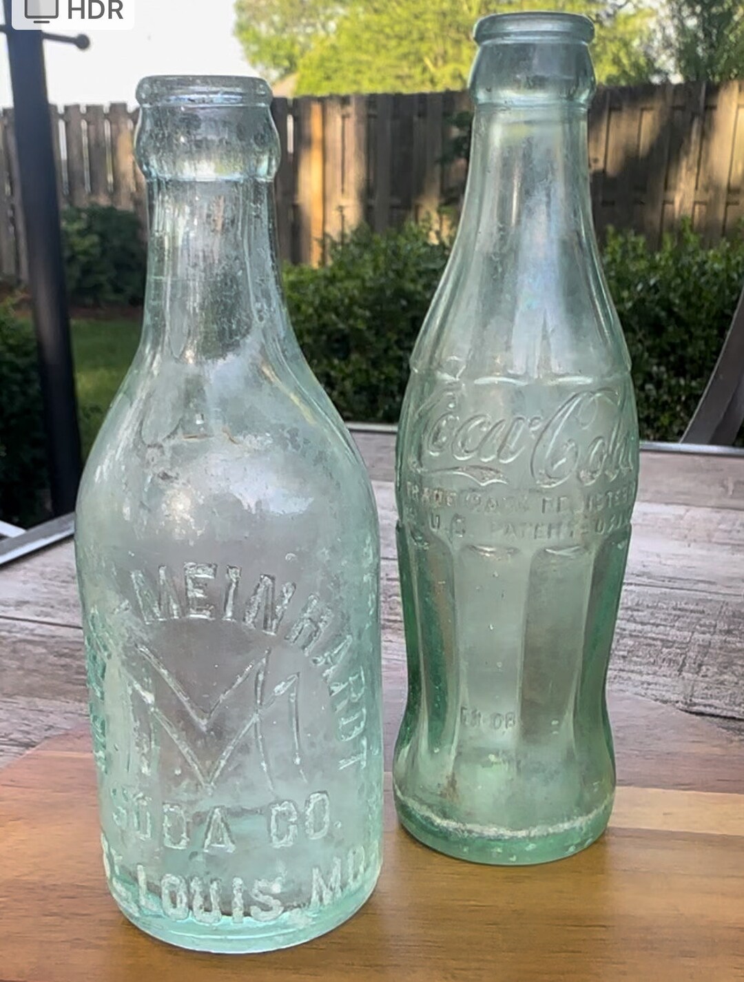 St Louis MO Green Glass Soda Bottles, Antique Meyer-meinhardt Soda Co ...