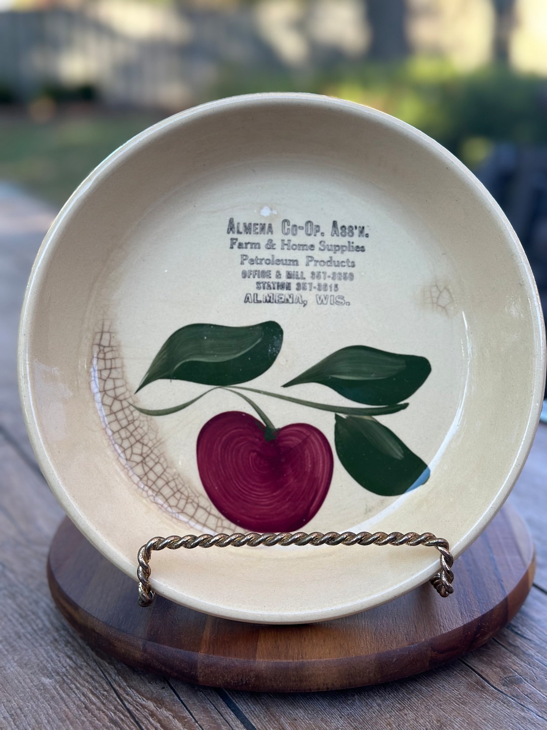 Oven Bake Watt Pottery Advertisement Farm Petroleum Almena WI - Etsy