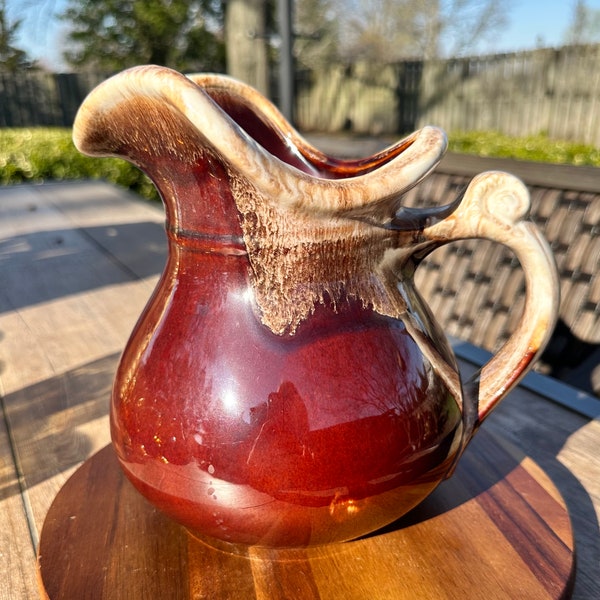 Brown Drip Pottery - Etsy