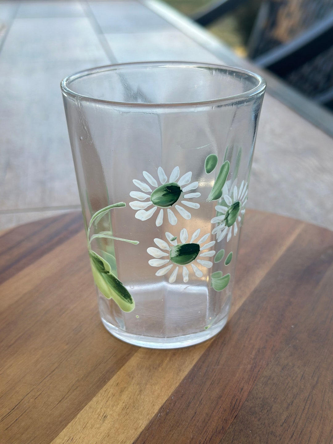 Antique Victorian Hand-painted Glass Tumbler, Antique Glassware ...