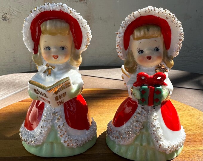 Vintage, Sold Separately, Lefton Christmas Angel Bell Figurines With ...