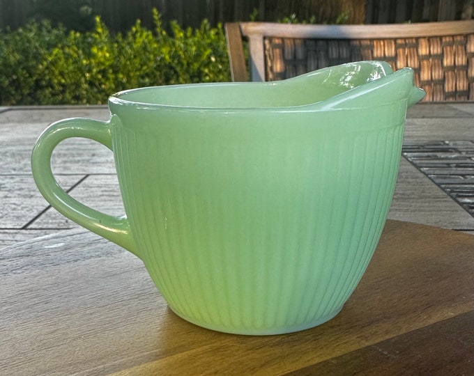 Vintage Fire King Jadeite Jane Ray Creamer/pitcher, Anchor Hocking - Etsy