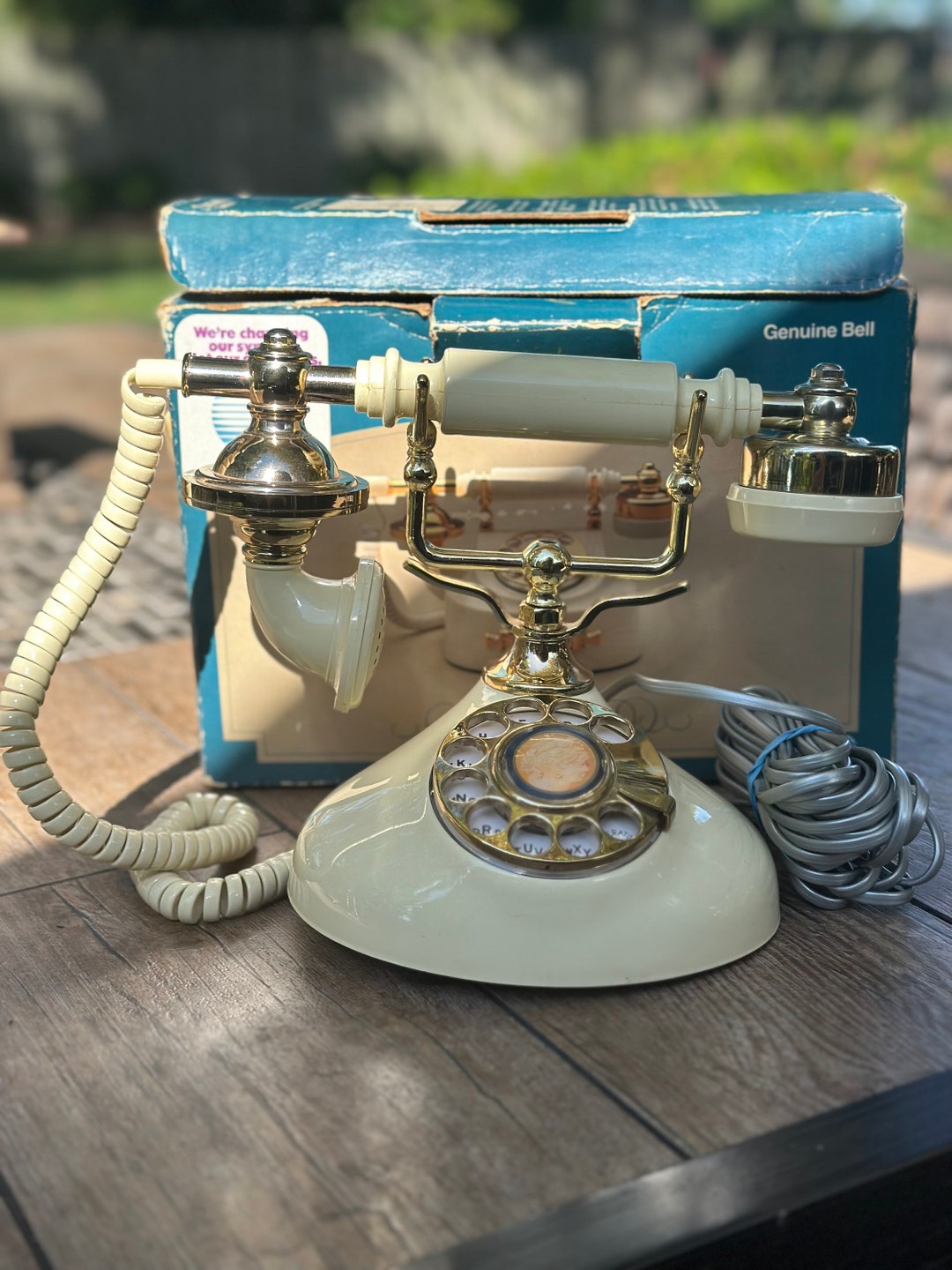 Vintage Coquette Rotary Dial Telephone in Original Box French - Etsy
